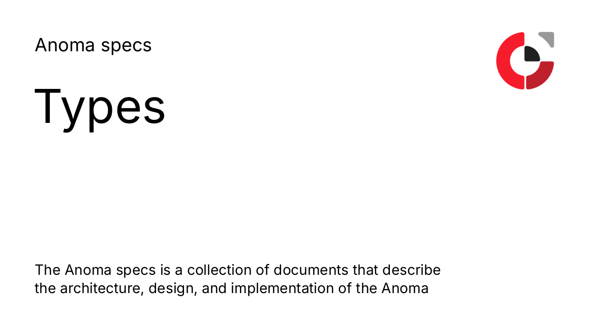 Types - Anoma Specification
