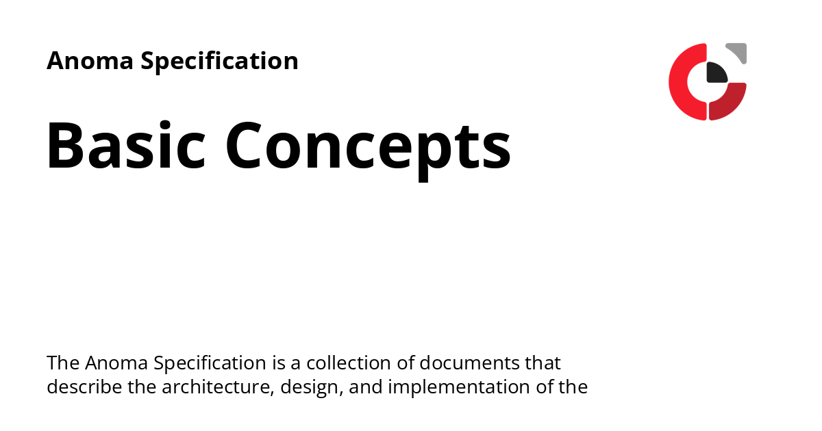 Basic Concepts - Anoma Specification