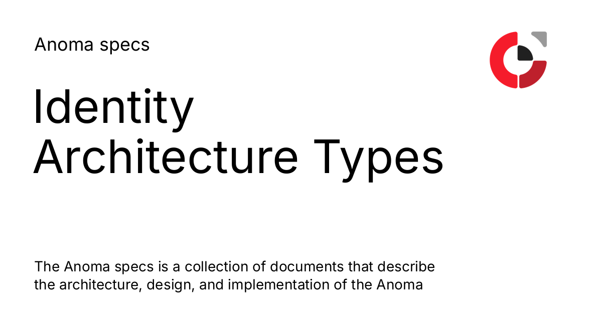 Identity Architecture - Anoma Specification