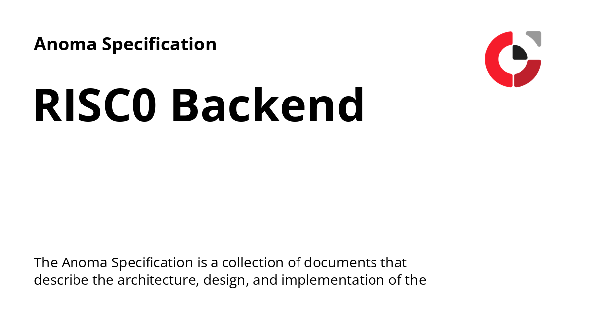 RISC0 Backend - Anoma Specification