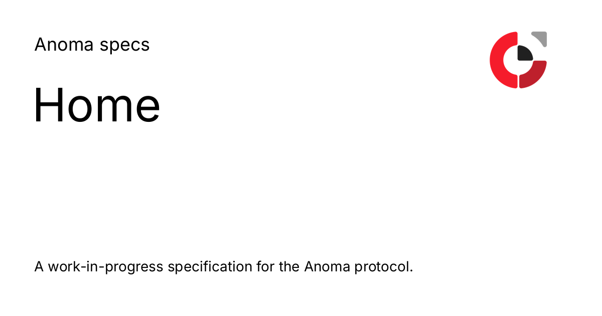 Anoma specs